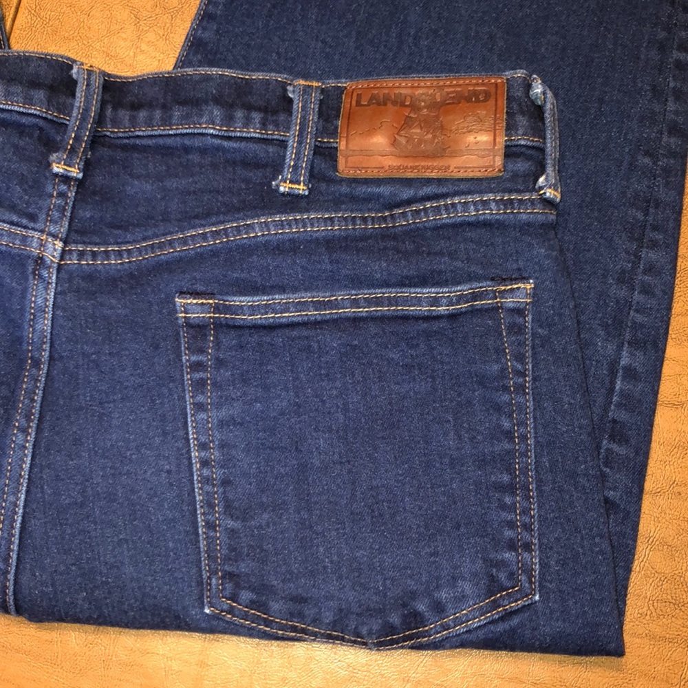 Lands' End Traditional Square Rigger Sailing Jeans - Gem